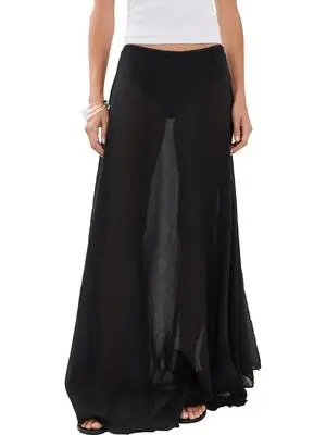 ALL THREE Elysia Maxi Skirt - Black