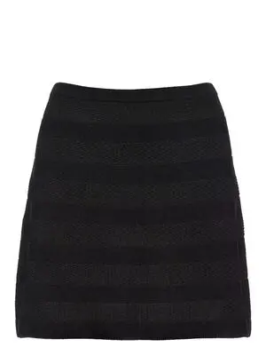 ERES Mini Intervalle Pointelle-knit Skirt - Black