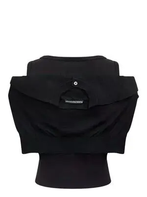 Alexander Wang Layered Tie-front Tank Top - Black