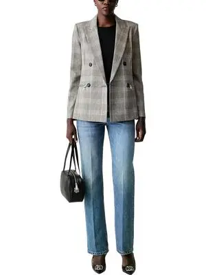 Victoria Beckham Pressed-crease Straight-leg Jeans - Blue