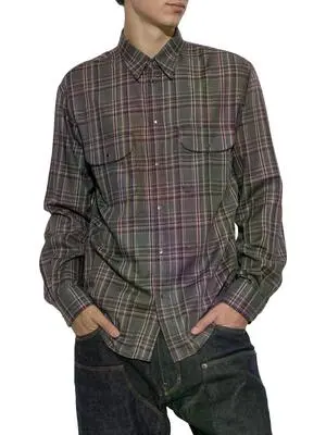 Dsquared2 Check-pattern Flap-pocket Shirt - Grey