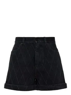 BALMAIN Balmain Diamond Quilted Turn-Up Shorts