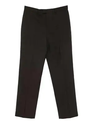 Sandro Tailored Pressed-crease Trousers - Brown