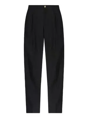 Dolce & Gabbana Pleated Wool Trousers - Black