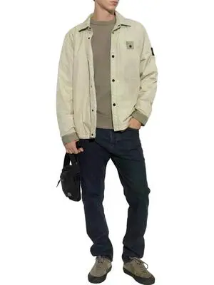 Stone Island Wind-resistant Padded Coach Jacket - Neutrals