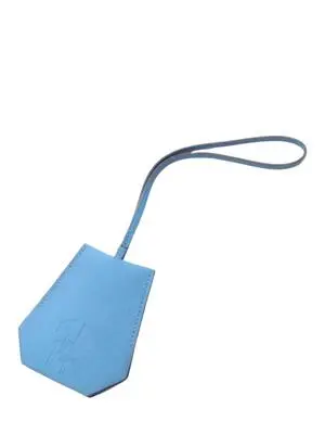Hermès Clochette Cles Bag Charm In Swift Leather - Blue
