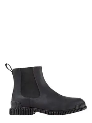 Camper Pix Leather Ankle Boots - Grey