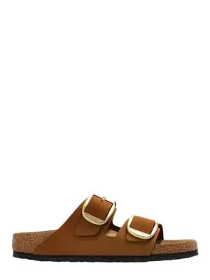 BIRKENSTOCK Arizona Big Buckle Slides - Brown