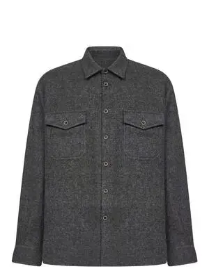 UMA WANG Tavis Chest-pockets Shirt - Grey