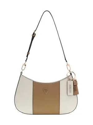 Guess Noelle Saffiano Shoulder Bag - Brown