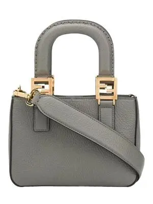 Fendi Mini Ff Motif Tote - Grey