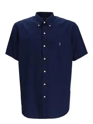 Polo Ralph Lauren Logo-embroidered Short-sleeve Shirt Black