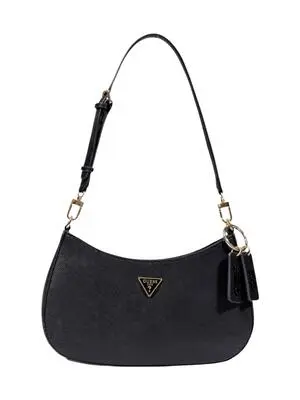 Guess Noelle Logo-detail Shoulder Bag - Black