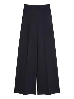 MAX MARA Max Mara Embroidered Logo Wide-Leg Trousers