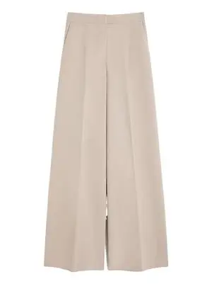 Max Mara Tailored Wide Leg Trousers - Sand-colored