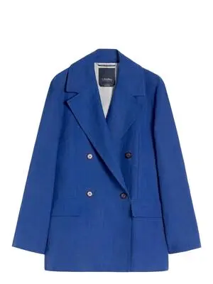 Max Mara Double Breasted Blazer - Blue