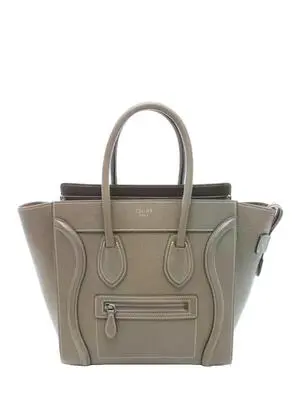 Celine Micro Luggage Tote Bag - Grey