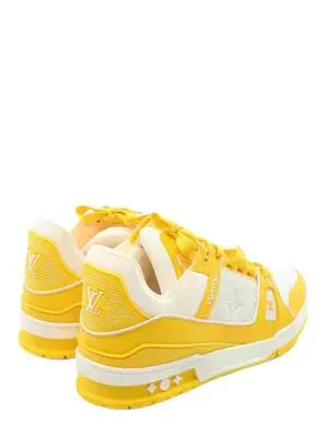 LOUIS VUITTON Louis Vuitton 2022 LV Trainer Line Sneakers Yellow
