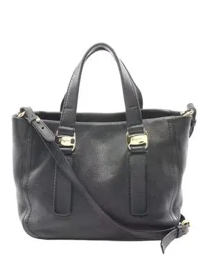 FERRAGAMO Ferragamo Gancini Tote Bag Black