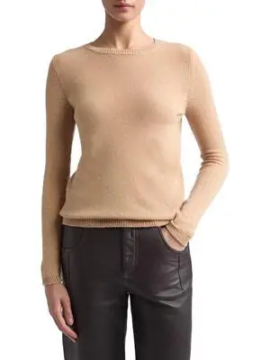 Eleventy Semisheer Cashmere Crewneck Sweater - 04nn Camel