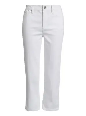 Jones New York Lexington Crop Straight Leg Pants - Soft White