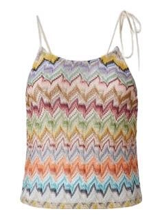 Missoni Viscose Lamé Top With Thin Straps - Multicoloured
