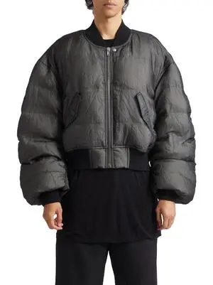 Rick Owens Padded Bomber Jacket - Black