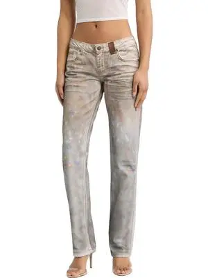 JADED LONDON Jaded London Rider Low Rise Wide Leg Jeans