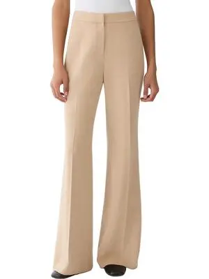 LAFAYETTE 148 NEW YORK Lafayette 148 New York Camel Hair High Rise Flared Pants