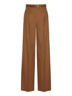 MAX MARA Max Mara Studio Tailored Wide-Leg Belted Trousers