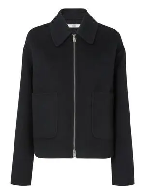 Fendi Wool Zip-up Blouson Jacket - Black