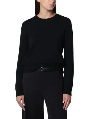 LISA YANG Mable Cashmere Crewneck Sweater - Black
