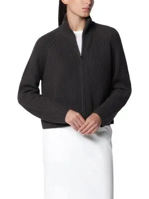 LISA YANG Sadie Zip-up Cashmere Cardigan - Grey