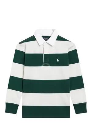 Polo Ralph Lauren Striped Long Sleeve Polo Shirt - Green