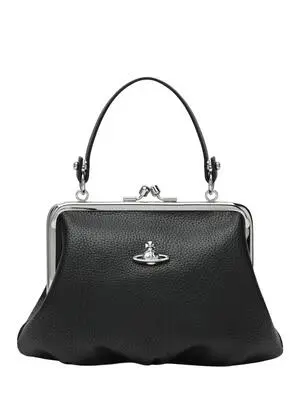 VIVIENNE WESTWOOD Granny Frame Bag In Grained Pu - Black