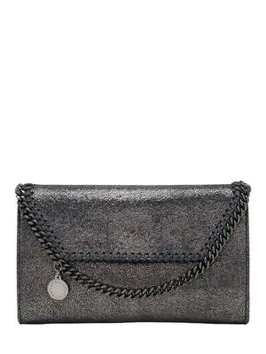 Stella McCartney Dark Navy Falabella Chain Wallet Blue