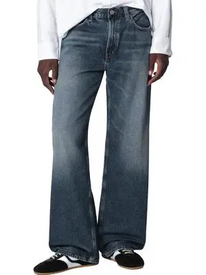 AGOLDE Luka Jeans In Dark Indigo Denim - Blue