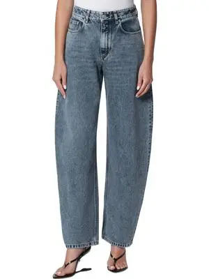 Alaïa Rounded Denim Jeans - Blue