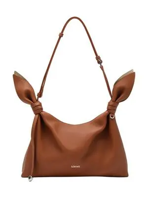 Loewe Medium Leather Scarf Bag - Brown
