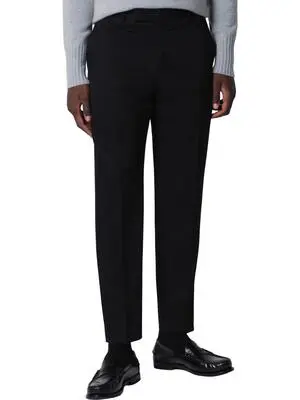 PT TORINO Wool Tailored Slim-fit Trousers - Black