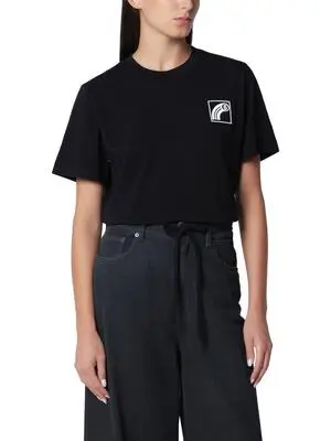 MAISON MARGIELA Cotton Jersey T-shirt With Graphic Print - Black