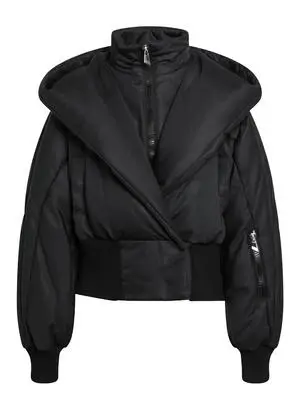 Attico Quilted Cotton-blend Puffer Jacket - Black