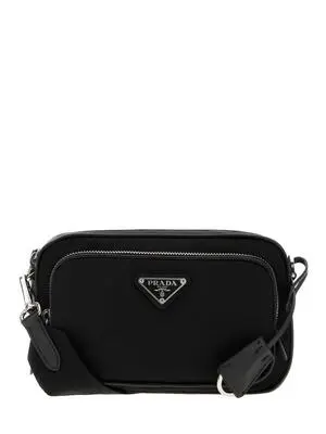 Prada Crossbody Bag With Logo Detail - Black