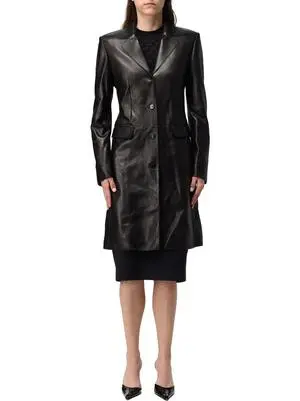 Gucci Leather Coat - Black