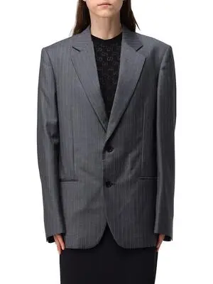 Gucci Grey Pinstripe Wool Blazer - Gray