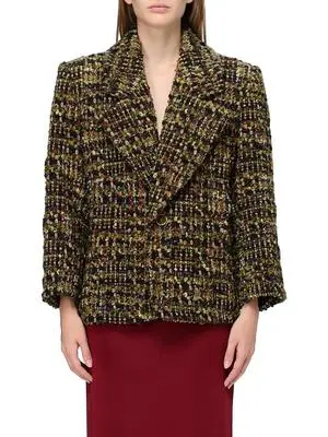 Saint Laurent SAINT LAURENT Textured Blazer Brown