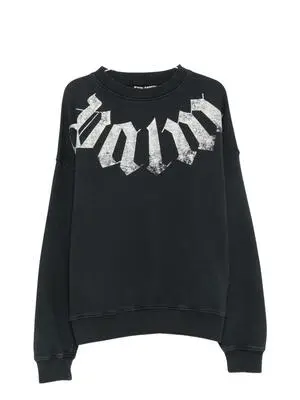 Palm Angels Logo Cotton Sweatshirt - Multicolor