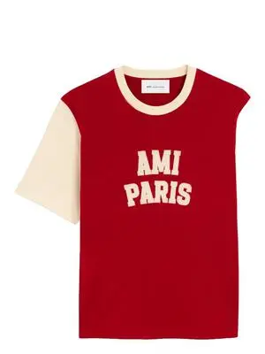 AMI Paris Logo T-shirt - Multicolor