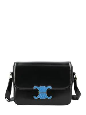 Celine Triomphe Leather Shoulder Bag - Multicolor