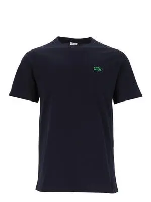 Loewe Regular Fit Cotton T-shirt - Blue